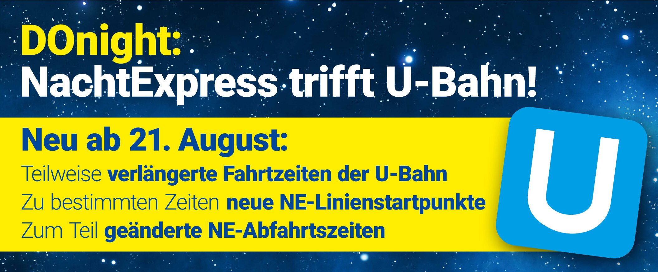 Der NachtExpress von DSW21: DSW21